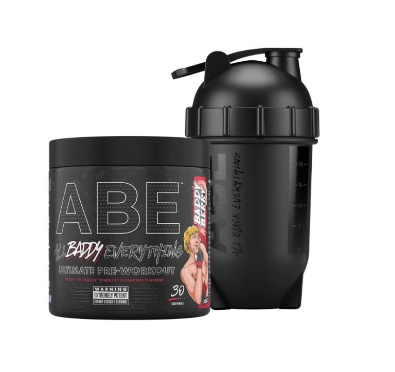 Applied Nutrition Bundle ABE Pre Workout 315g + ABE Black Bullet Shaker ...